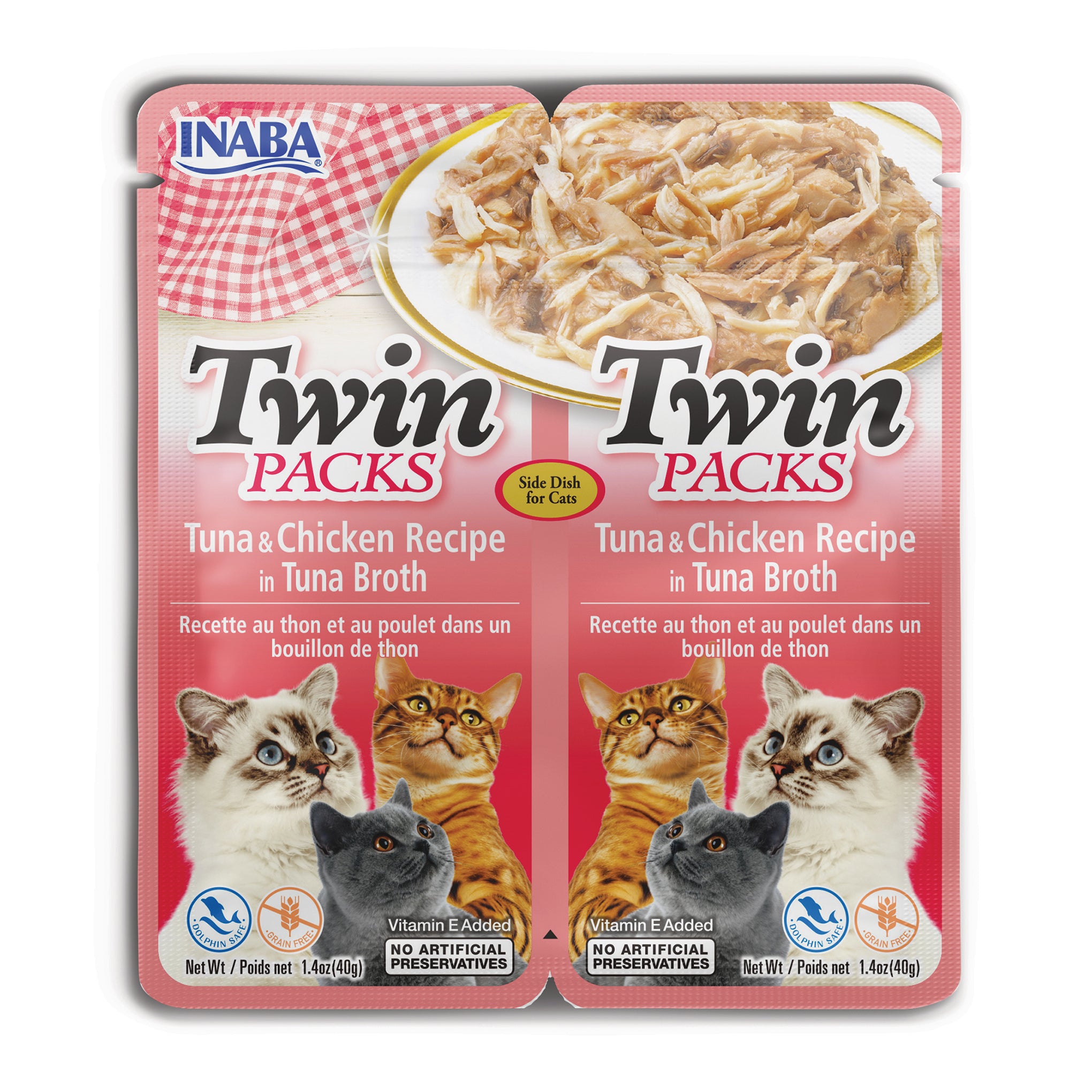 INABA Cat Twin Packs Tuna & Chicken in Tuna Broth 80g (6pk)